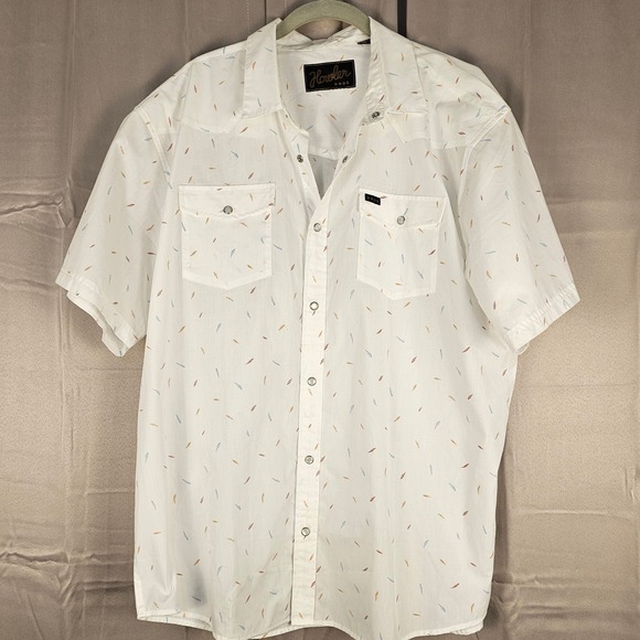 Howler Brothers | Shirts | Howler Bros White Feather Print H Bar B ...